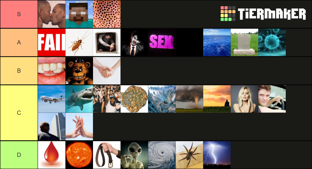 Scary Things That Are Scary Tier List (Community Rankings) - TierMaker