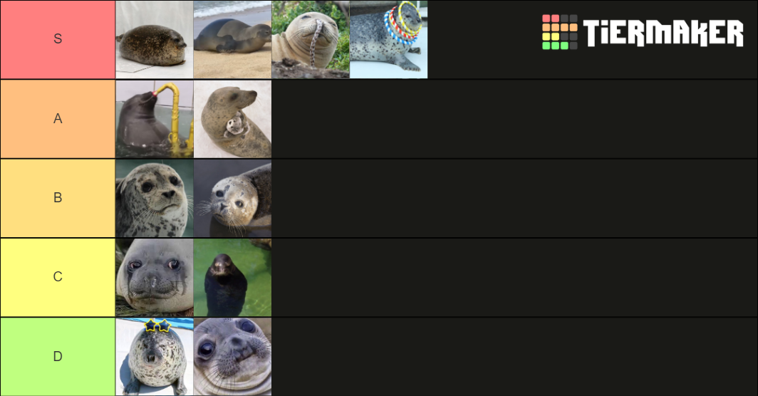 seal Tier List (Community Rankings) - TierMaker