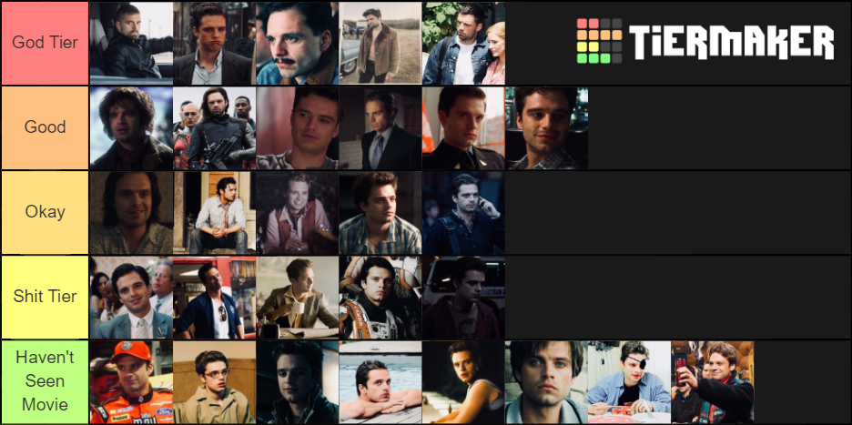 Sebastian Stan Characters Tier List Community Rankings Tiermaker