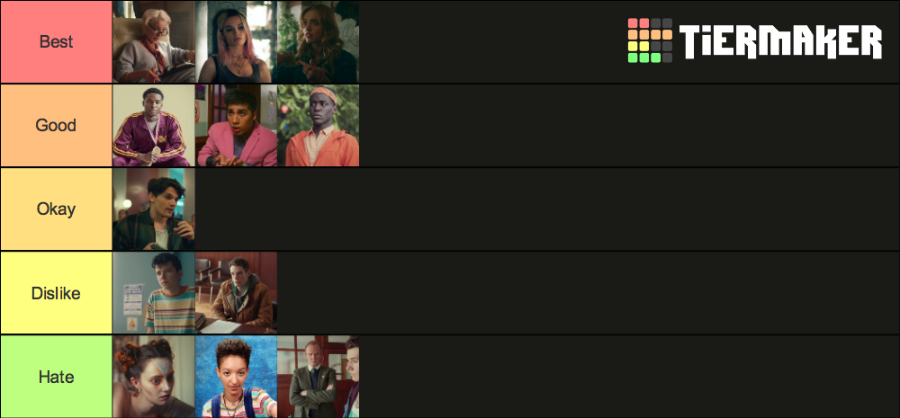 Sex Education Characters Tier List Community Rankings Tiermaker