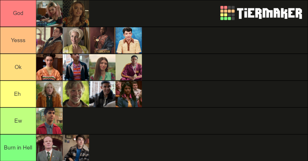 Sex Education Characters Tier List Community Rankings Tiermaker