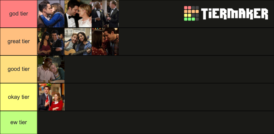 sitcom couples Tier List (Community Rankings) - TierMaker