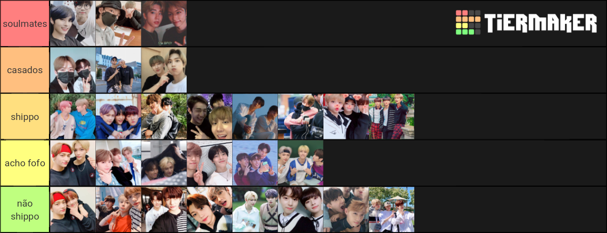 skz ships Tier List (Community Rankings) - TierMaker