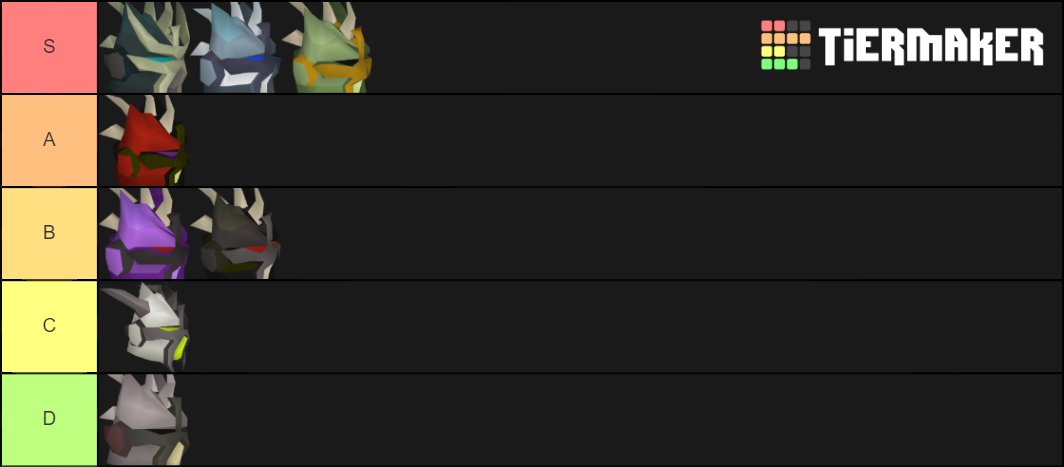 Slayer Helmet Recoulor OSRS OSRS Tier List (Community Rankings) - TierMaker