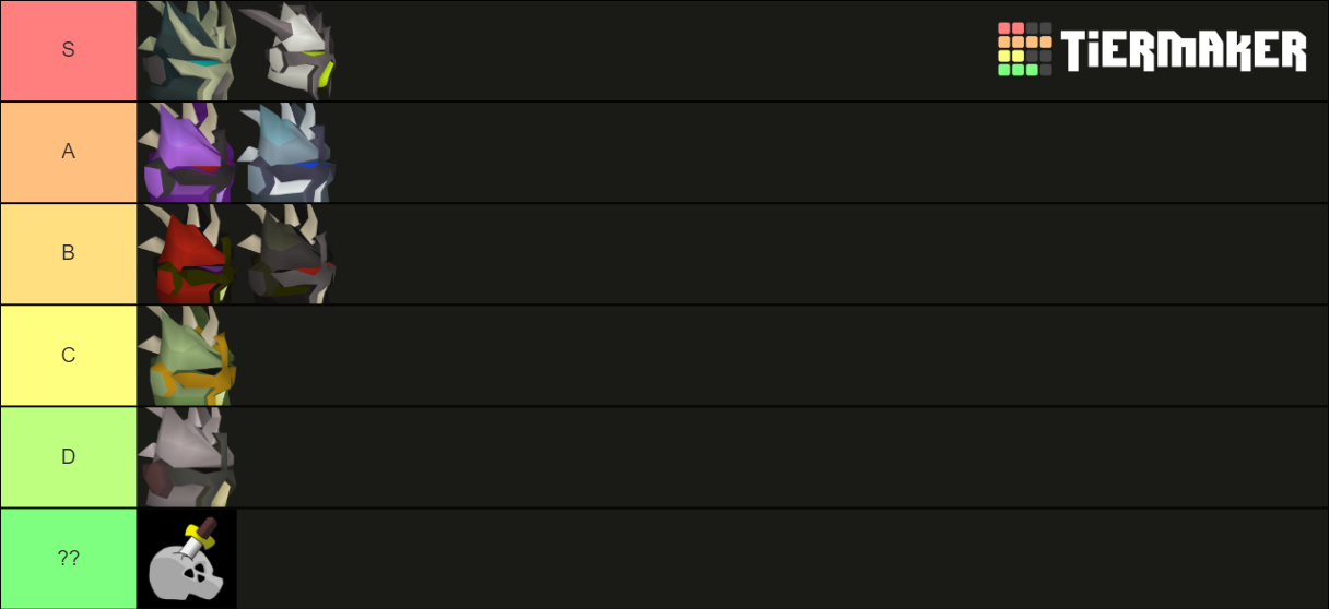 Slayer Helmet Recoulor OSRS OSRS Tier List (Community Rankings) - TierMaker