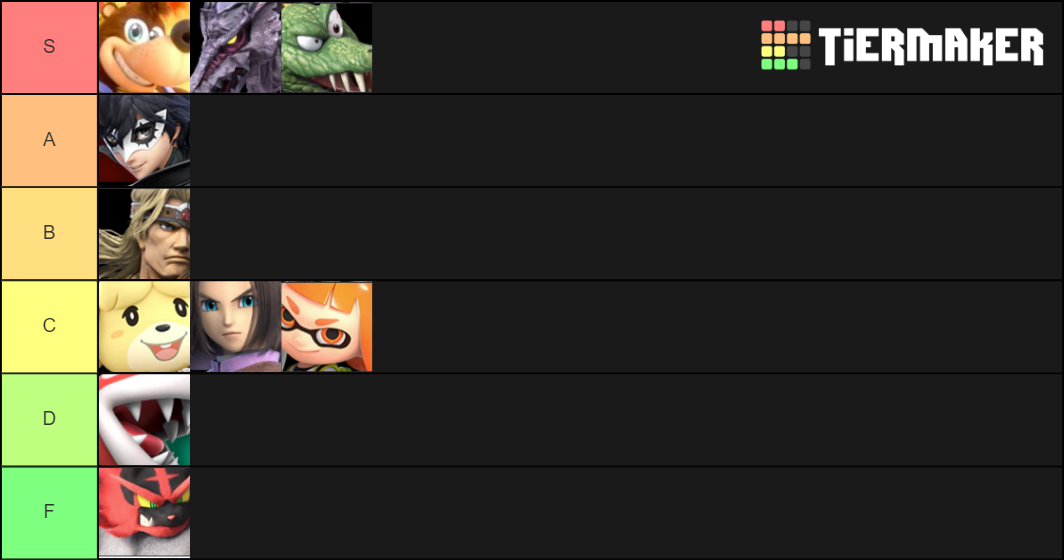 Smash Ultimate Character Reveals (based on hype) Tier List (Community ...