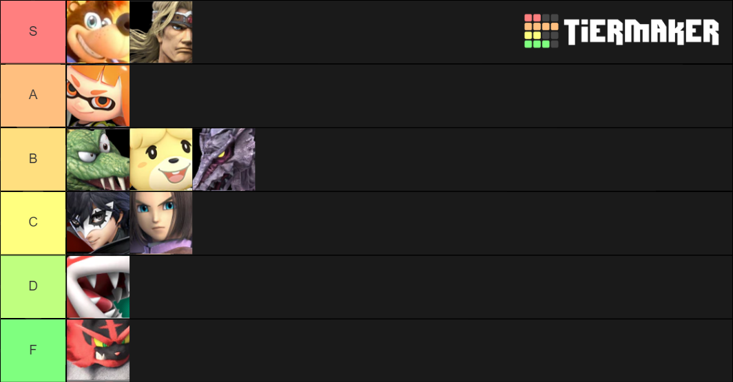 Smash Ultimate Character Reveals (based on hype) Tier List (Community ...