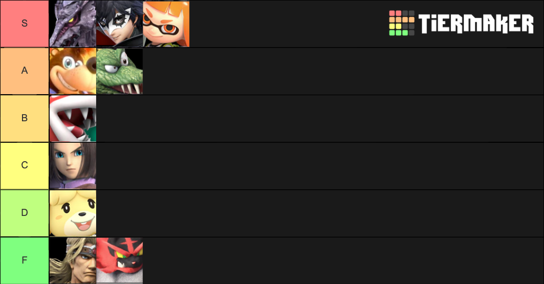 Smash Ultimate Character Reveals (based on hype) Tier List (Community ...