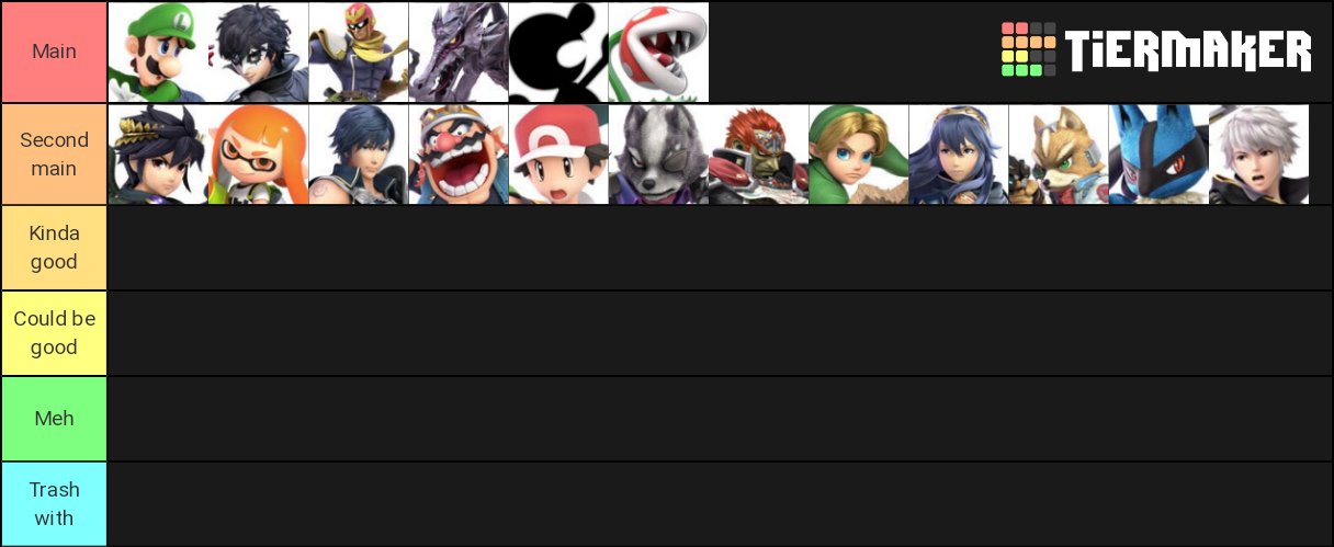 Smash Ultimate Characters Tier List (Community Rankings) - TierMaker