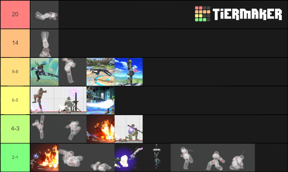 Smash Ultimate Snake Moveset Tier List (Community Rankings) - TierMaker