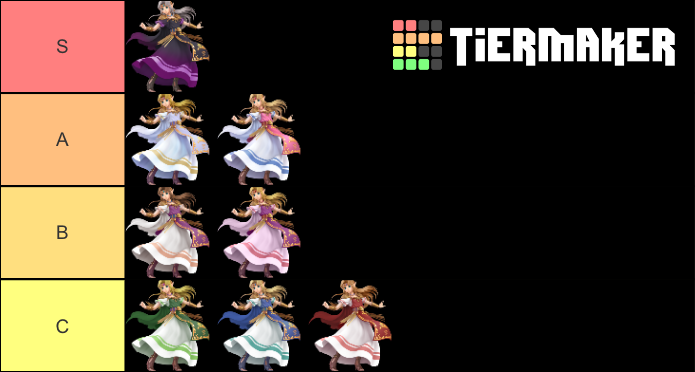 Smash Ultimate Zelda Alts Tier List (Community Rankings) - TierMaker