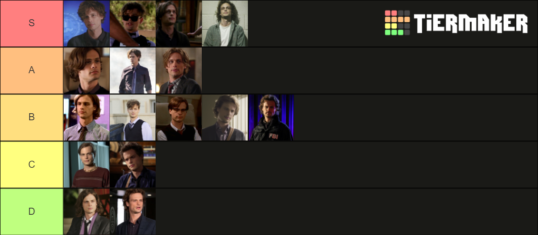 Spencer Reid Haircuts Tier List (Community Rankings) - TierMaker