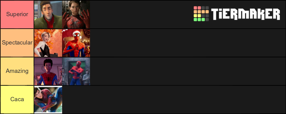 Spider-Man Actor Tier Tier List (Community Rankings) - TierMaker