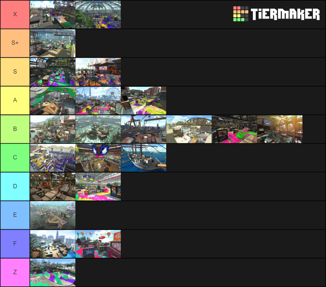 Splatoon 2 - Ranked/ Regular Battle Maps Tier List (Community Rankings ...
