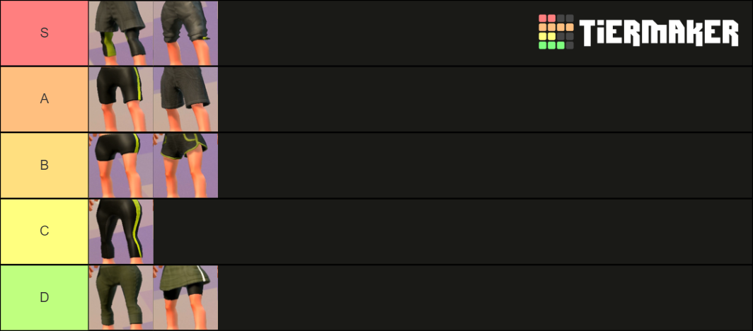 Splatoon 2 Pants Tier List (Community Rankings) - TierMaker