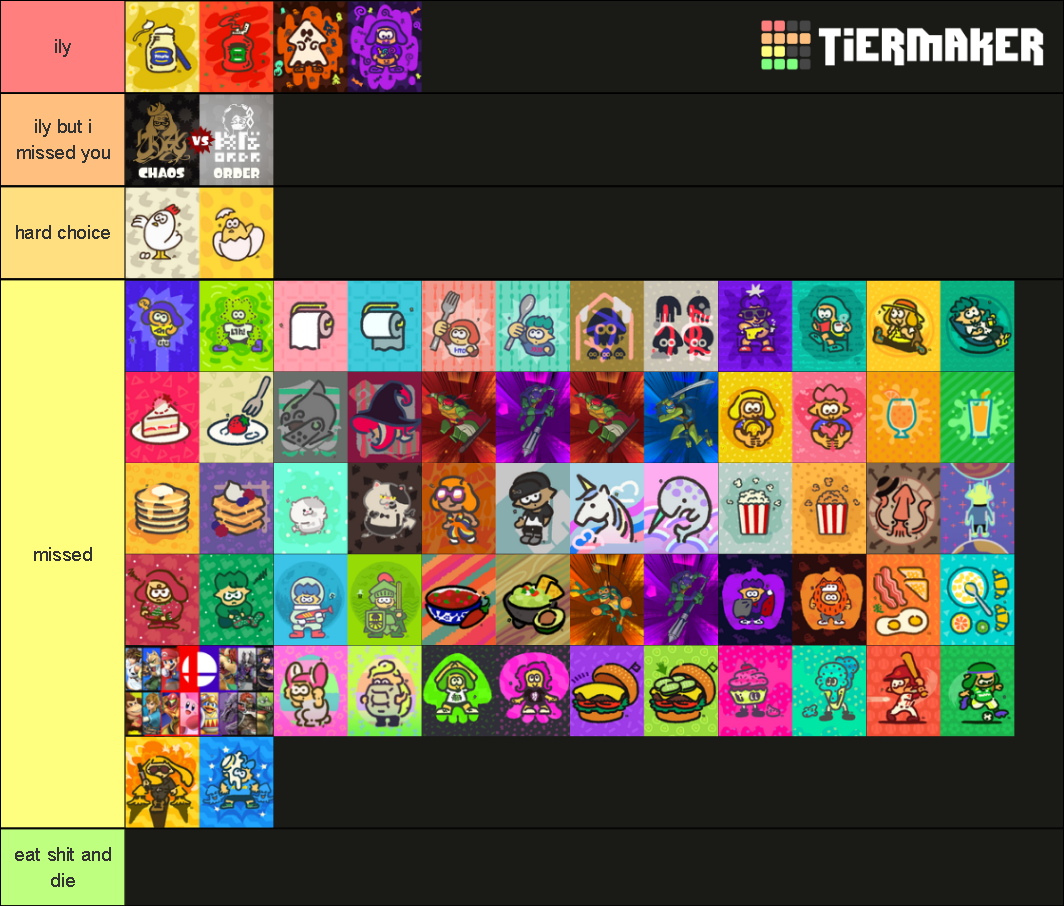 Splatoon 2 Splatfest Tier List (Community Rankings) - TierMaker
