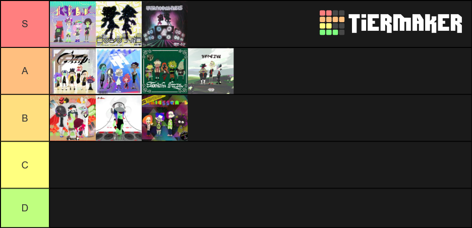 Splatoon Bands Tier List (Community Rankings) - TierMaker
