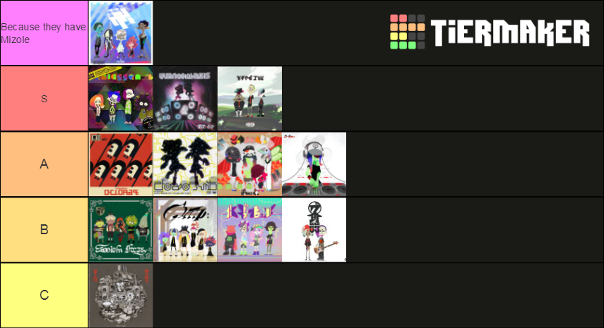 Splatoon Bands Tier List (Community Rankings) - TierMaker