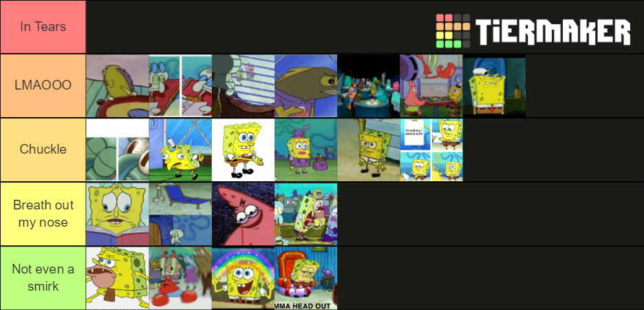 Spongebob Meme Tier List (Community Rankings) - TierMaker