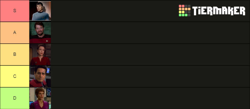 Star Trek First Officers Tier List (Community Rankings) - TierMaker