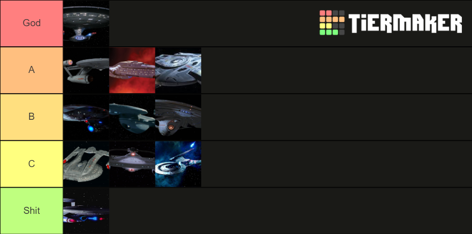 Star Trek Ships Tier List (Community Rankings) - TierMaker