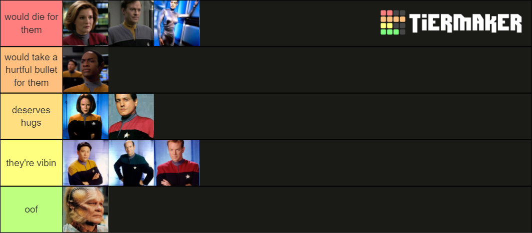 Star Trek Voyager Characters Tier List (Community Rankings) - TierMaker