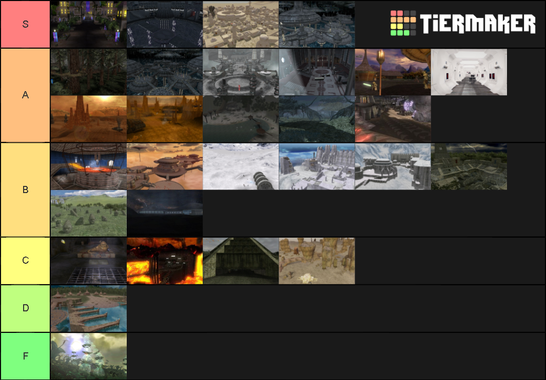 Star Wars Battlefront I & II (Classic) Maps Tier List (Community ...