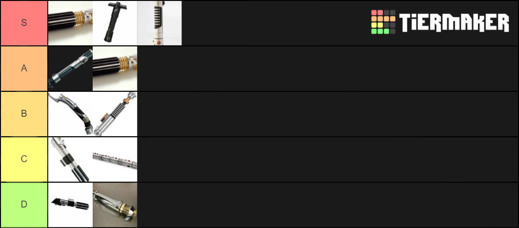 Star wars: Best Sabers Tier List (Community Rankings) - TierMaker