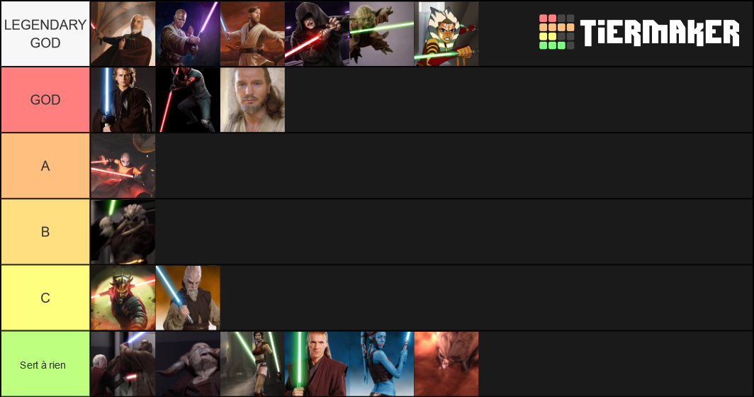 StarWars Power Tier List (Community Rankings) - TierMaker