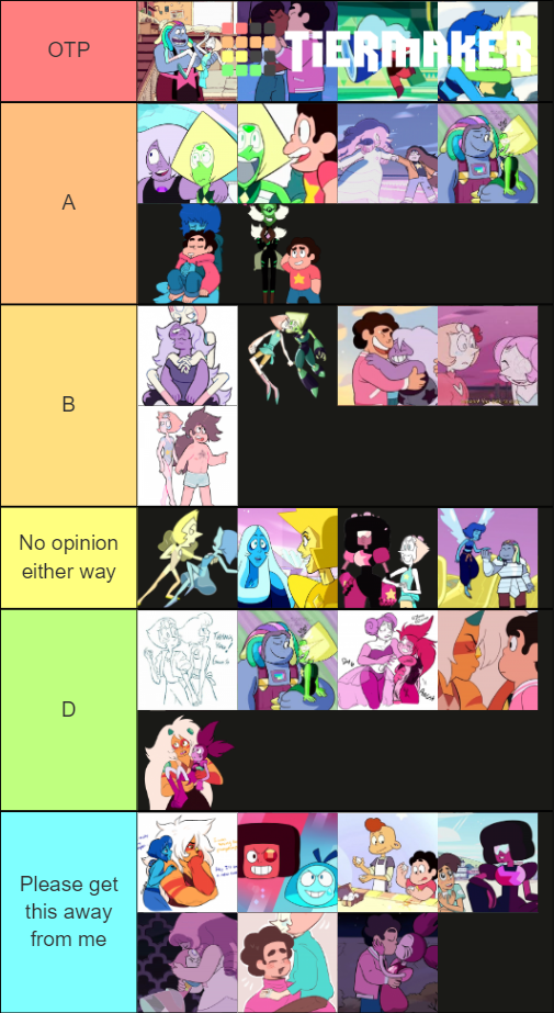 Steven Universe Ships Tier List (Community Rankings) - TierMaker