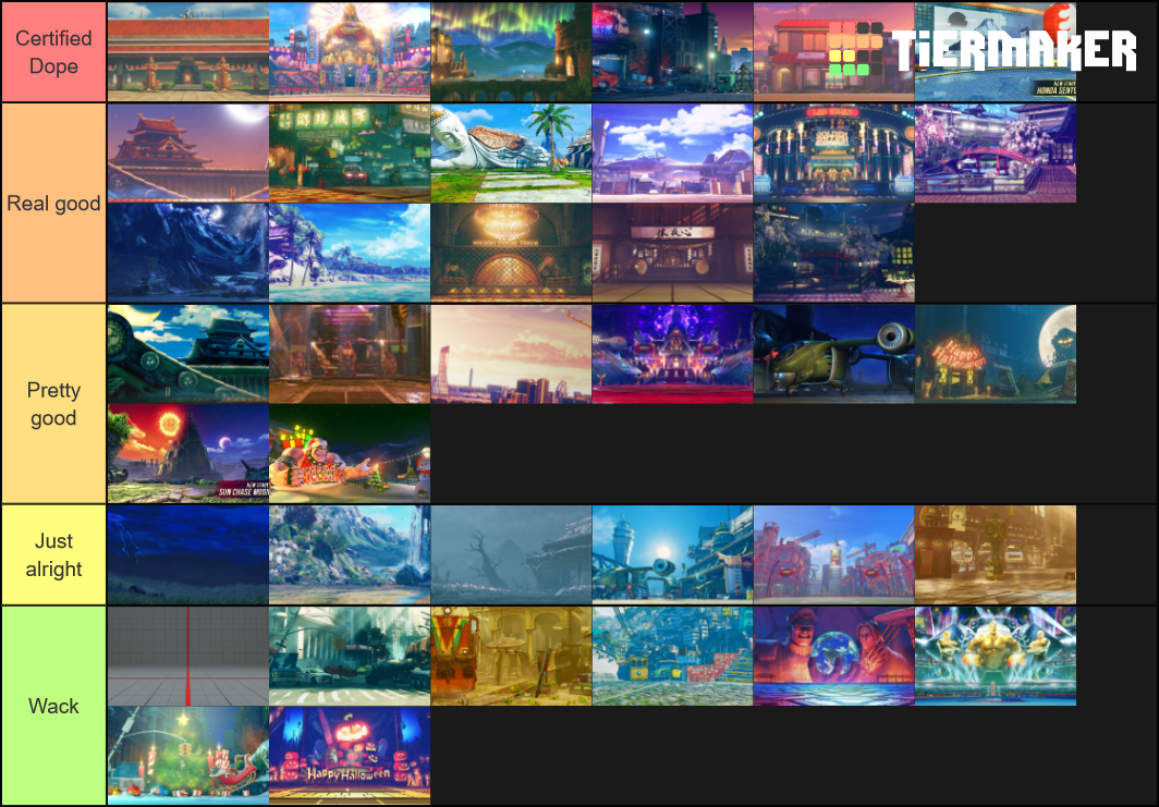 Street Fighter V Stages Tier List (Community Rankings) - TierMaker