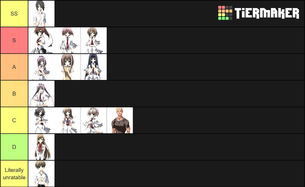 SubaHibi characters Tier List (Community Rankings) - TierMaker