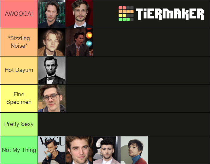 SUPER ATTRACTIVE MEN V2 Tier List (Community Rankings) - TierMaker