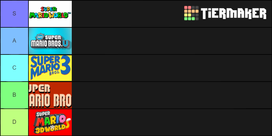 Super Mario Maker 2 Styles Template Tier List (Community Rankings ...