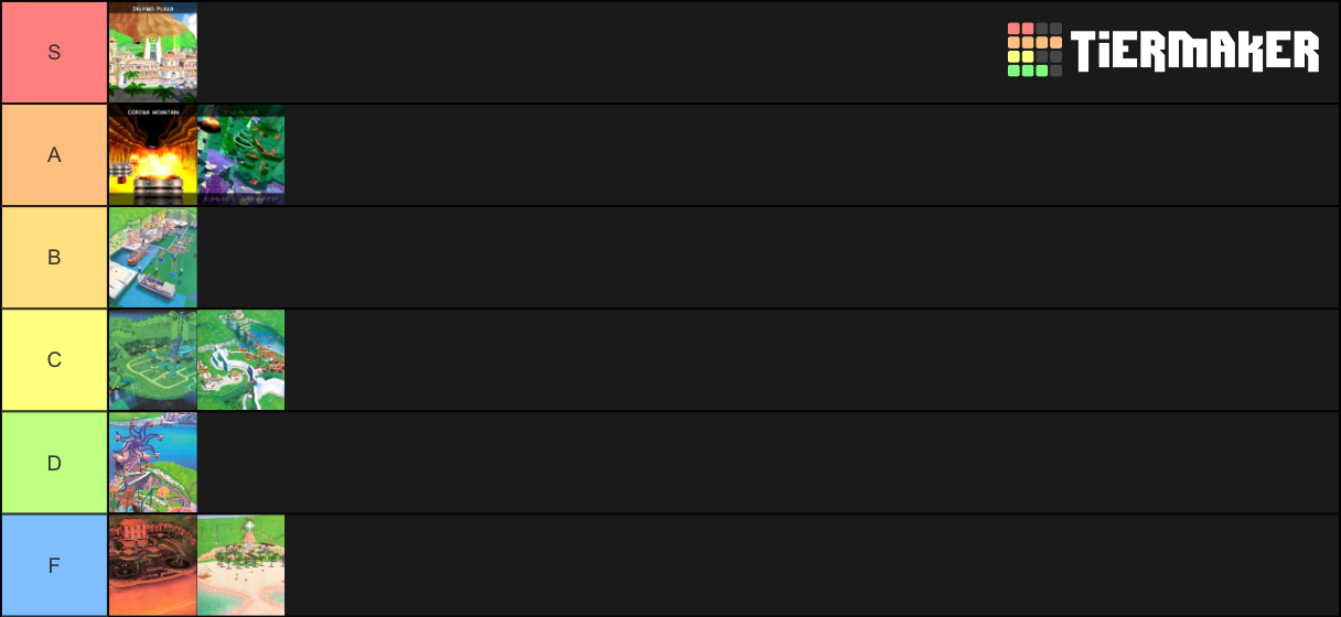 Super Mario Sunshine Levels Tier List (Community Rankings) - TierMaker