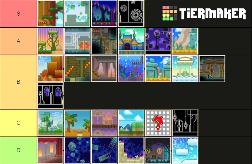 Super Paper Mario Levels Tier List (Community Rankings) - TierMaker