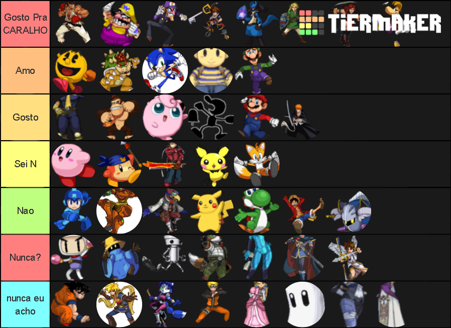 Super Smash Flash 2 Personagens Que Gosto Tier List (Community Rankings ...