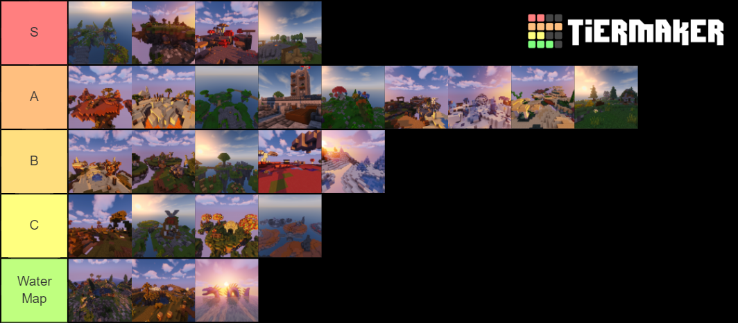 Super Smash Mobs Maps Tier List (Community Rankings) - TierMaker