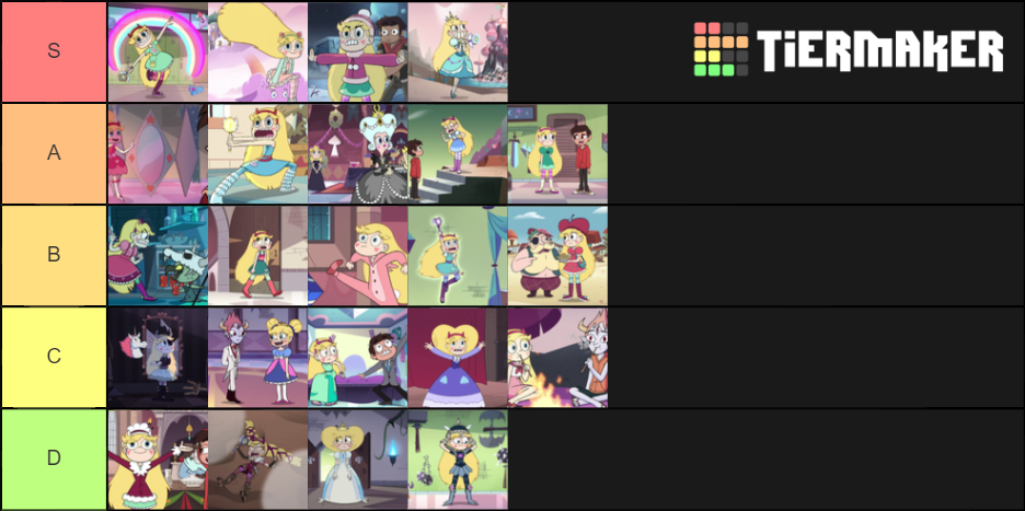 SVTFOE Star Butterfly Outfits Tier List (Community Rankings) - TierMaker