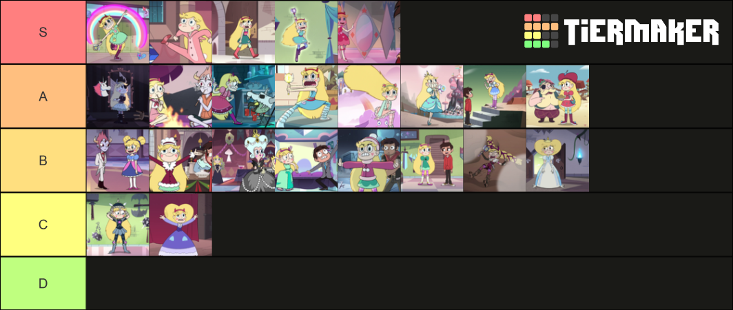 SVTFOE Star Butterfly Outfits Tier List (Community Rankings) - TierMaker