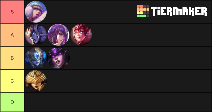 Syndra Skins Tier List (Community Rankings) - TierMaker