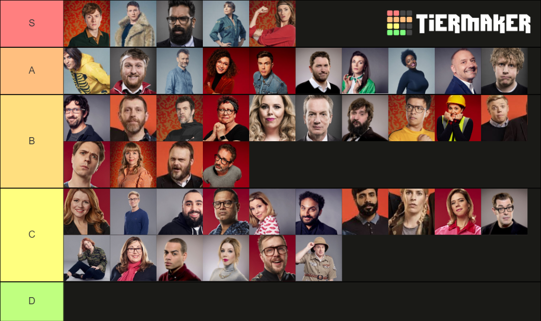 Taskmaster Contestants Series 1-9 Tier List (Community Rankings ...