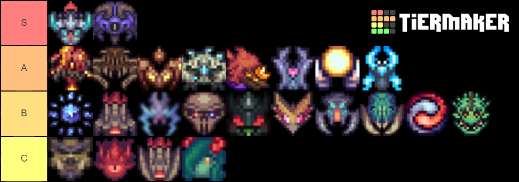 Terraria Calamity Boss Music Tier List (Community Rankings) - TierMaker