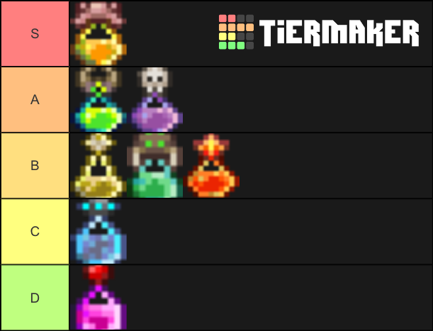 Terraria Flasks Tier List (Community Rankings) - TierMaker