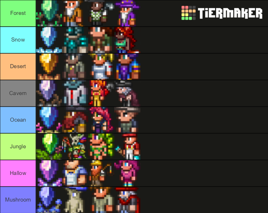 Terraria Npc Combination Tier List Community Rankings Tiermaker