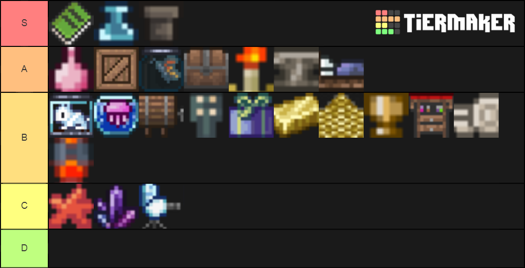 Terraria Platforms Tier List (Community Rankings) - TierMaker