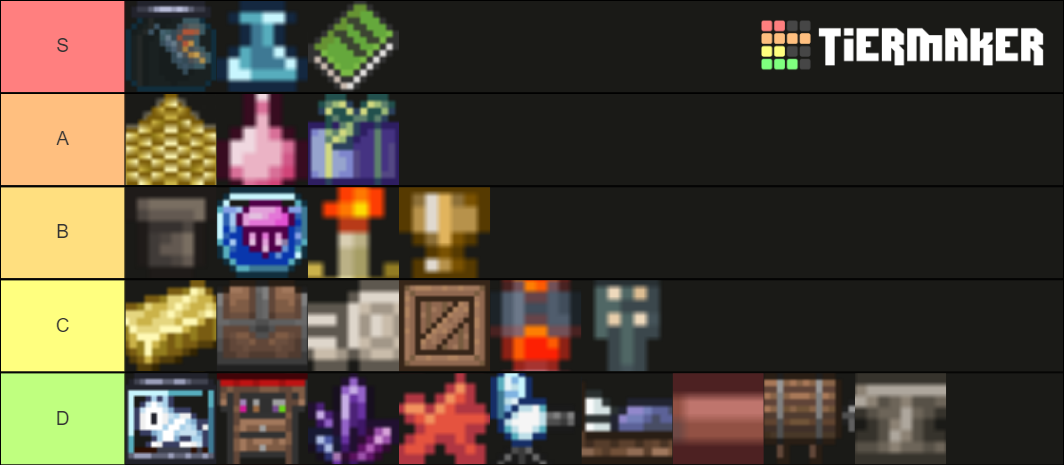Terraria Platforms Tier List (Community Rankings) - TierMaker