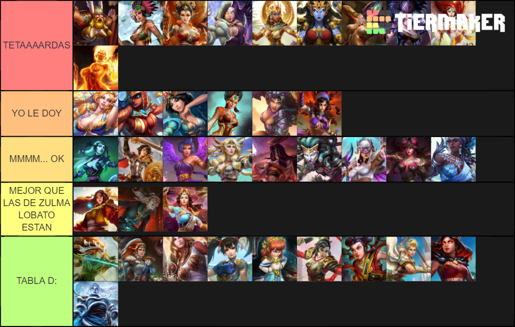 tetas de smite Tier List (Community Rankings) - TierMaker