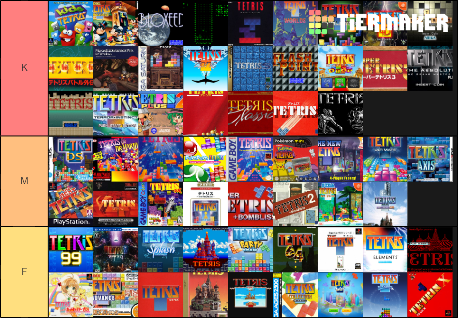 Tetris games Tier List (Community Rankings) - TierMaker