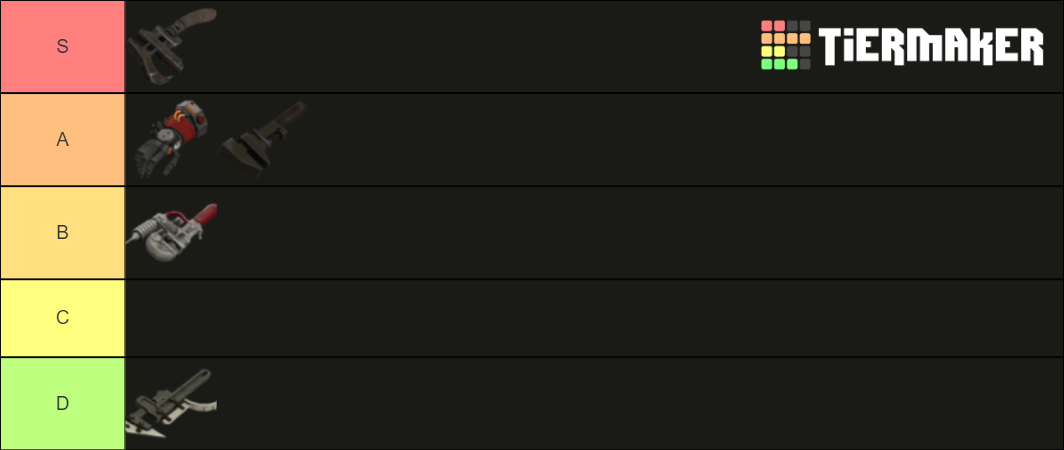 TF2: Engineer Melee Weapons Tier List (Community Rankings) - TierMaker